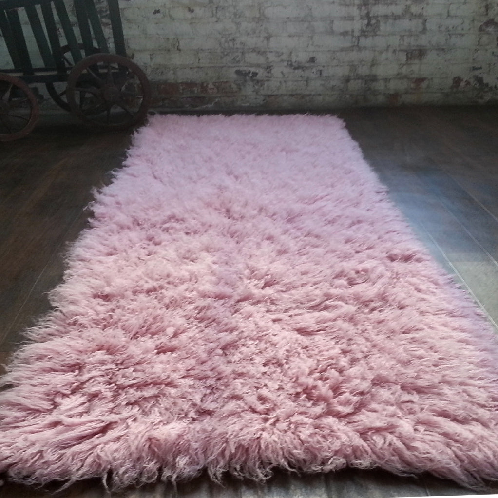 SUPER THICK 3X5 PINK FLOKATI RUG | THICK 3000gsm WEIGHT | LONG 3.5" PI