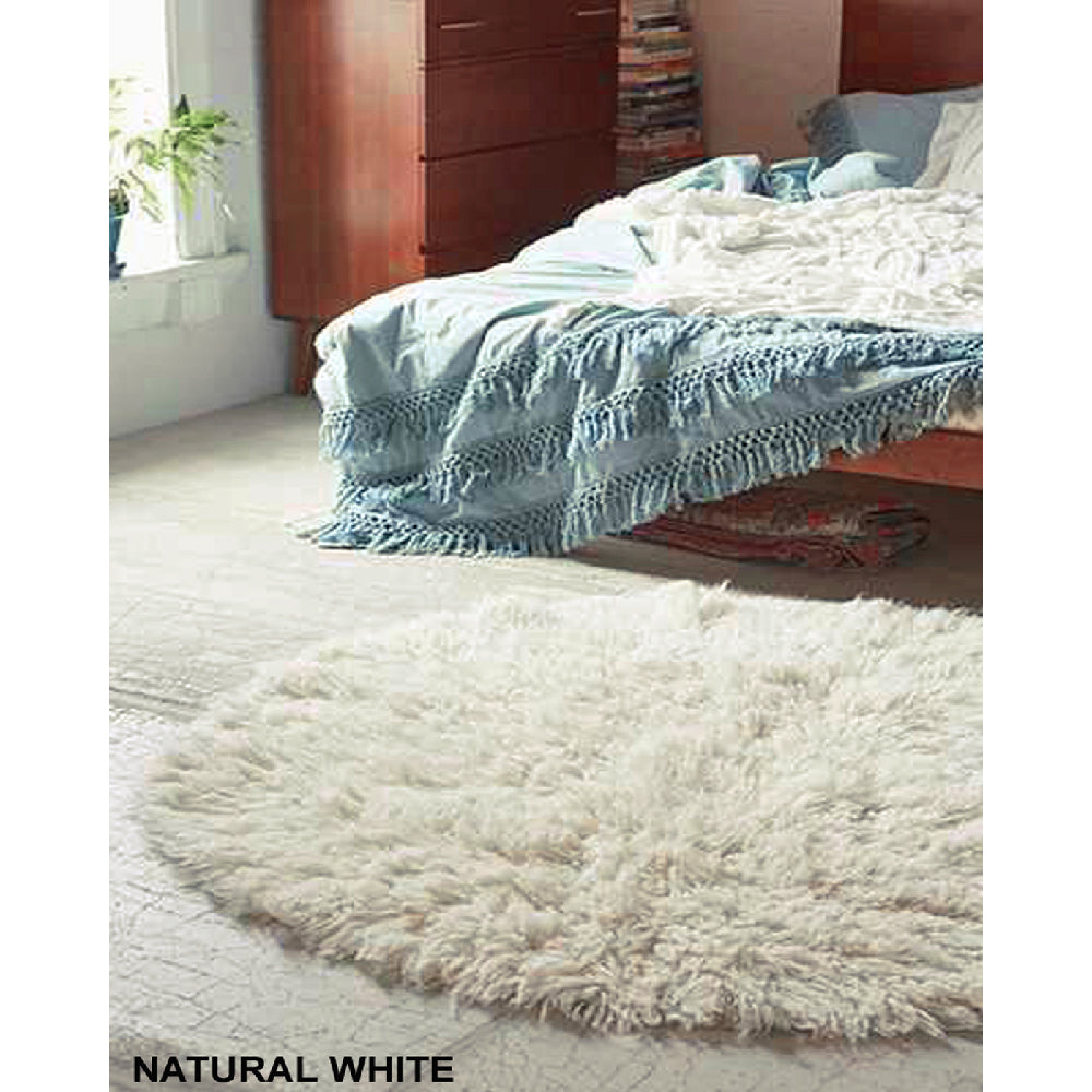 CLASSIC ROUND FLOKATI RUG | SOFT 3" SHAG PILE | 2000 GRAM WEIGHT