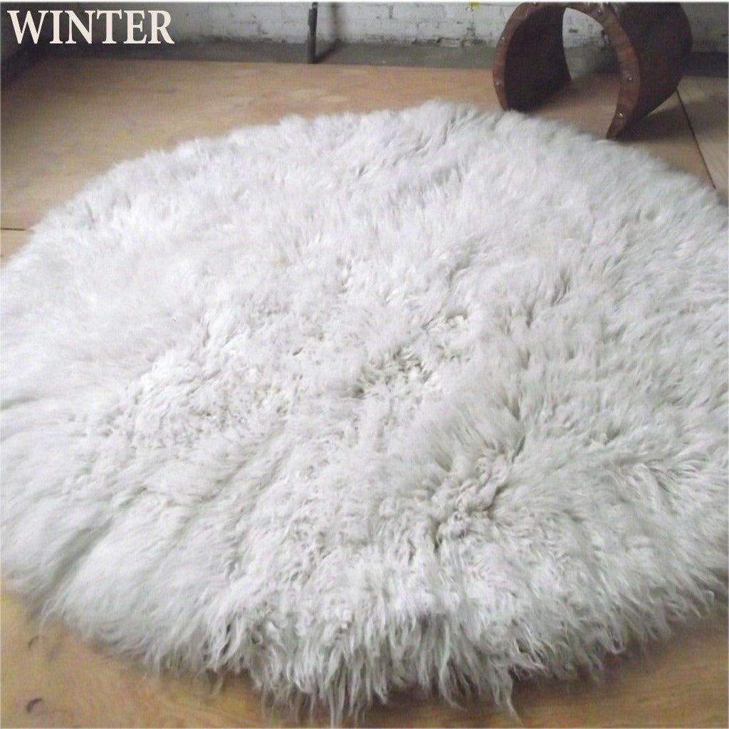 ULTRA-PLUSH ROUND FLOKATI RUG | AMAZING 4.5” PILE | 4000 GRAM WEIGHT